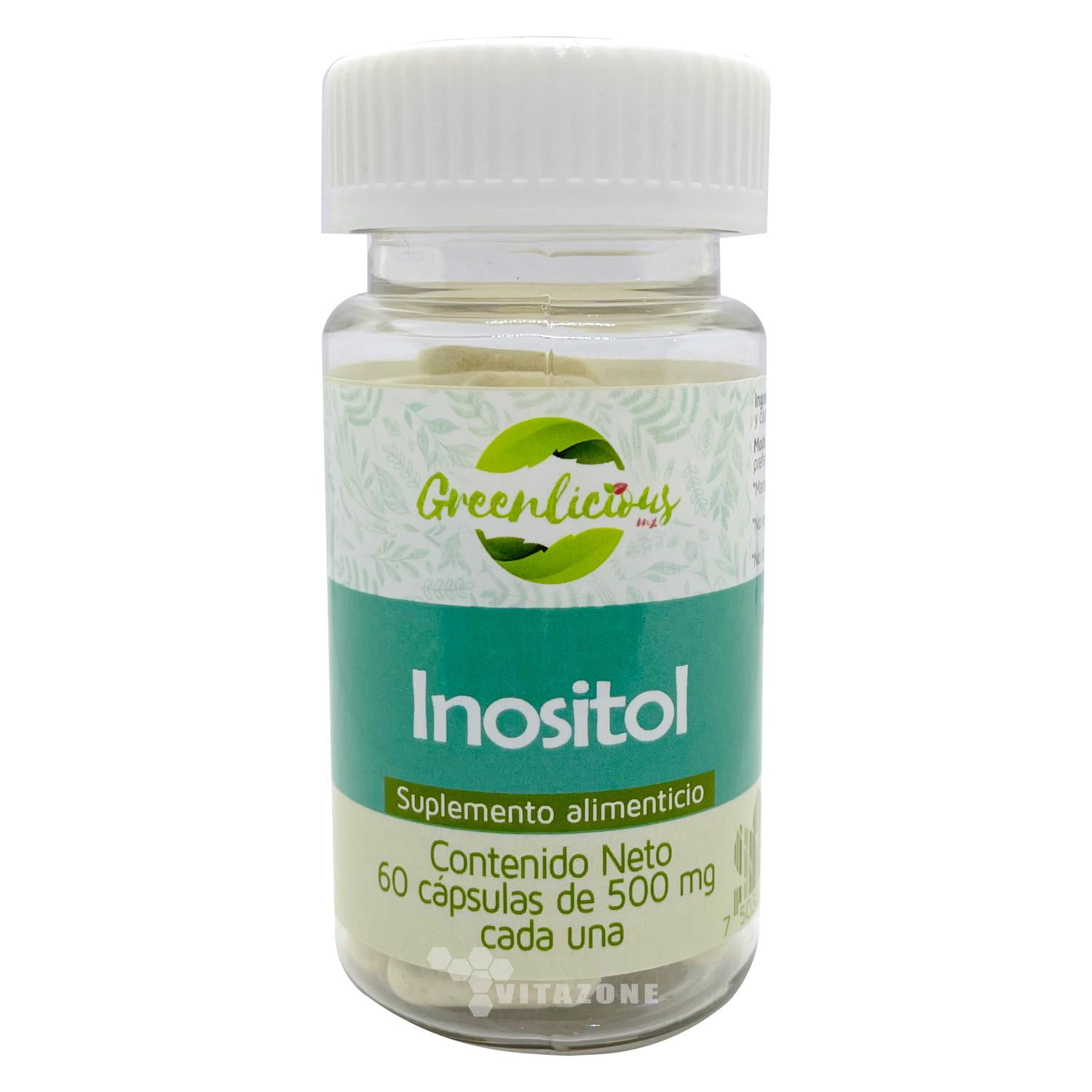Inositol 60 cápsulas Greenlicious 500 mg | Bodega Aurrera en línea