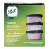 Ball, Freezer Jars, Plastic, Grey, 8 oz, 3 Count - Walmart.com