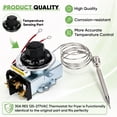 ZGRAO, Thermostat for Steam Table, 30A 125-277VAC, 60¬∞~250¬∞F ...