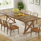 Finmind Dinning Room Table for 8 People, 6ft Wooden Dining Table ...