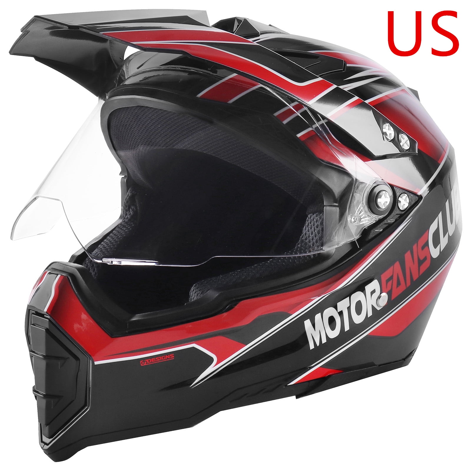 Buy MotorFansClub Medium Full Face Helmet Off-Road Dirt Bike Helmets ...