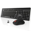 WeGear Wireless Silent Full Size Keyboard and 4000 DPI Mouse Combo for ...