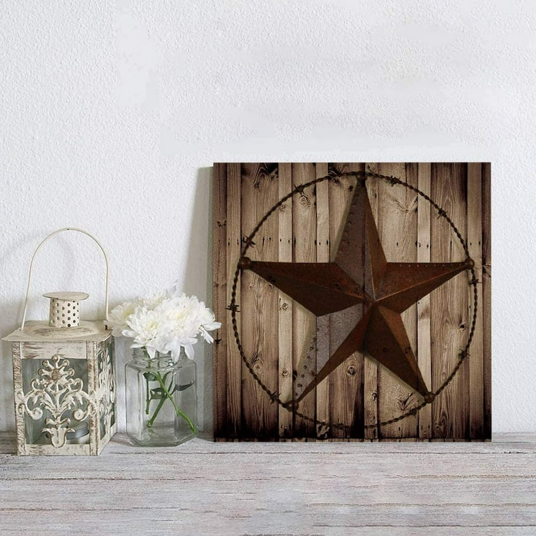 Rustic Texas Star Wall Art Rustic Texas Metal Art Ring 16" (10rt5033)