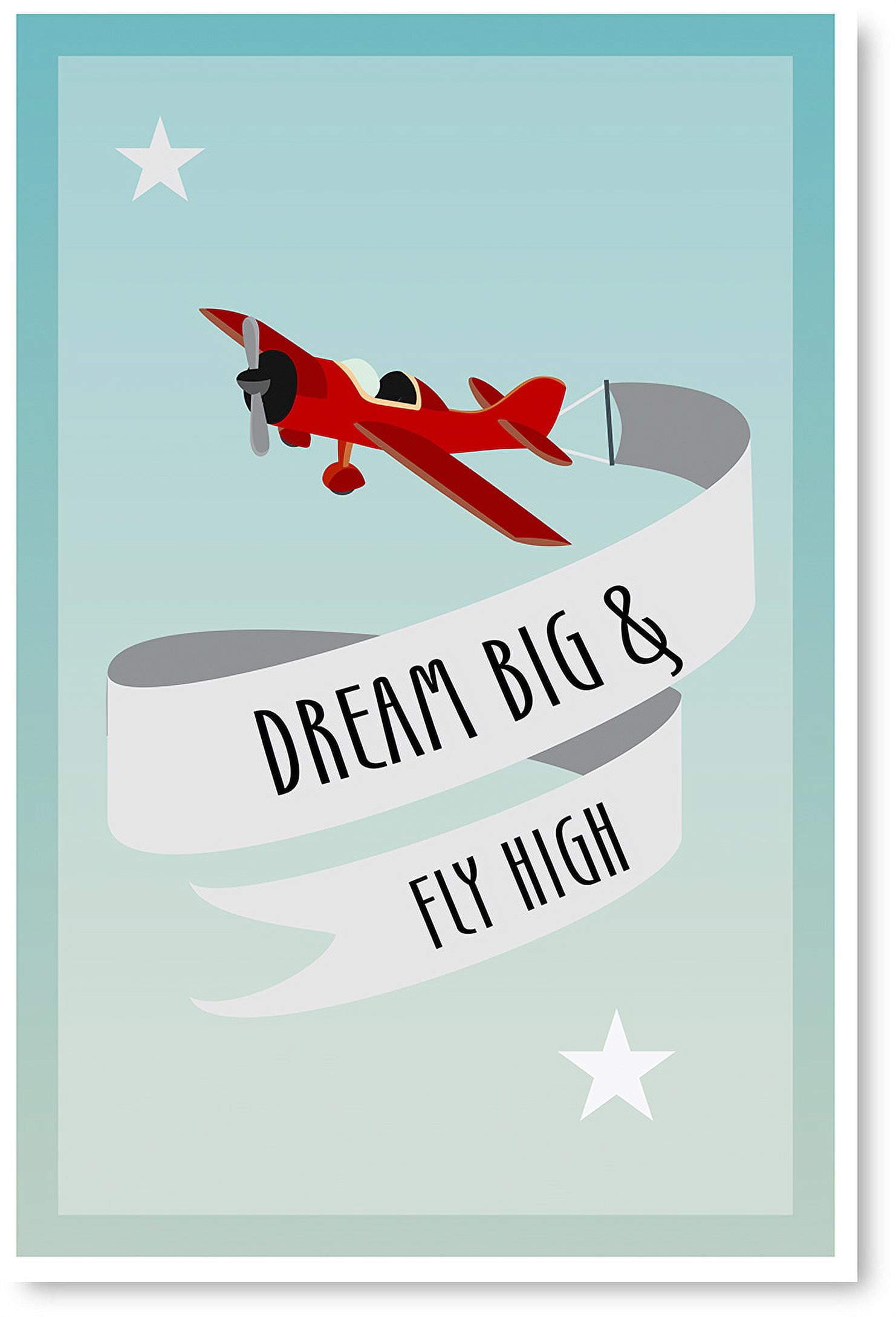 Awkward Styles Dream Big and Fly High Kids Room Poster Motivational ...