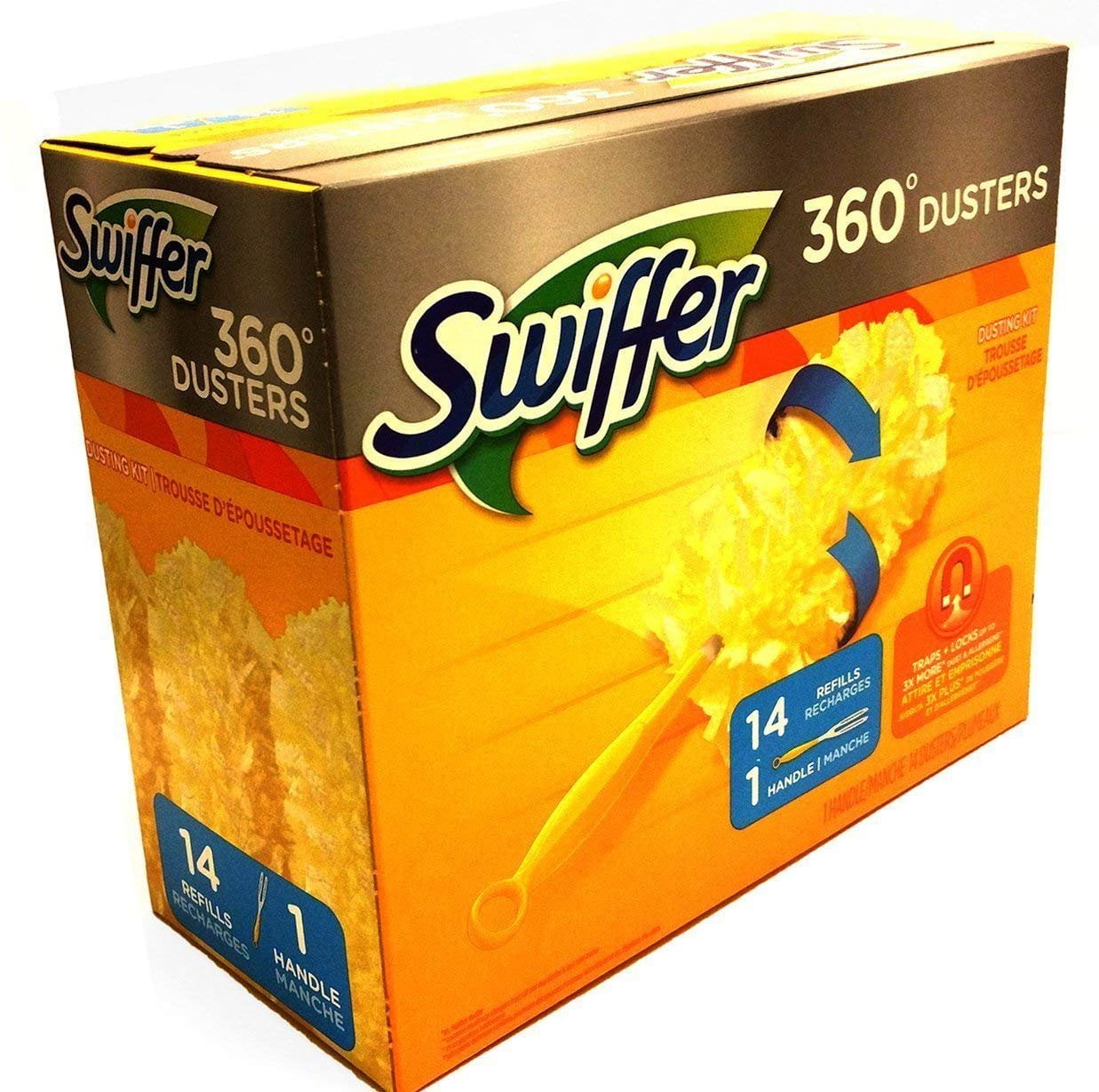 Swiffer 360 Disposable Cleaning Dusters, Unscented, with 1 Handle and ...