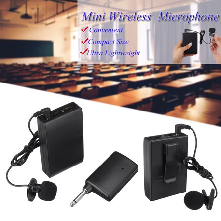 Portable Mini Wireless Microphone Clip-on Lapel Tie Microphone ...