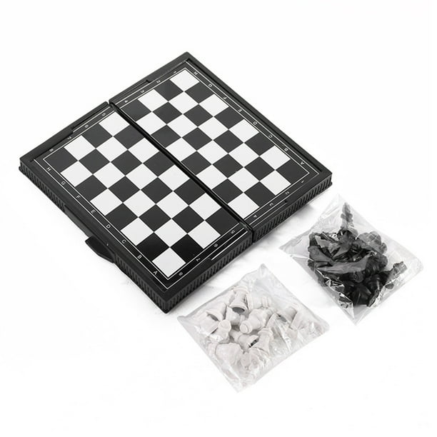 Btafrte Mini Juegos Mesa Juegos Tablero Ajedrez Magnético Portátil ...