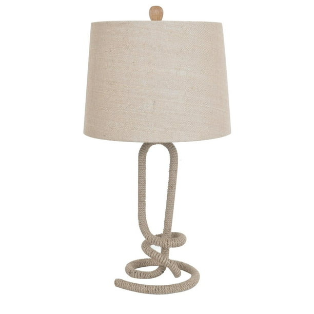 Twisted Rope 29-Inch Table Lamp, Jute - Walmart.com