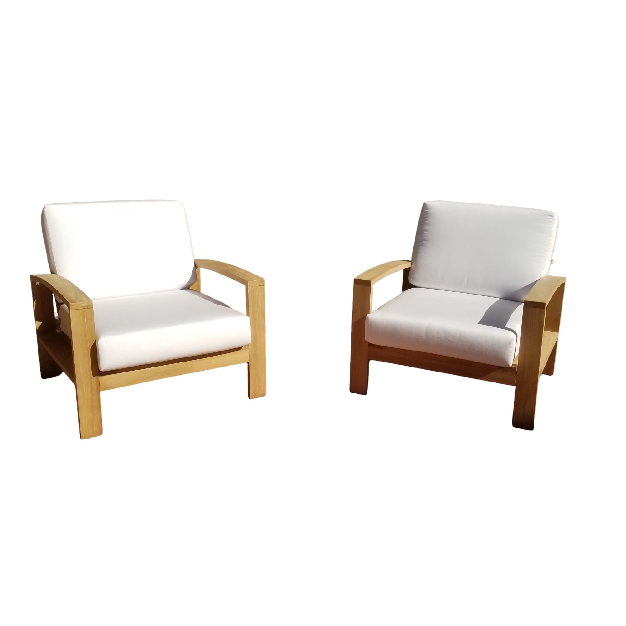 Madras 2 Pc Lounge Chair Set: 2 Lounge Chairs With Cushions in Sunbrela ...