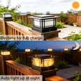 4x4 Solar Post Cap Lights Outdoor with 2 Color Modes, Fence Post Solar ...