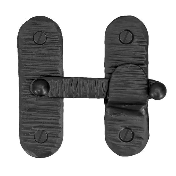 2 Pack 3.5 inch Decorative Bar Flip Latch- Black - Small Latch - Gate ...