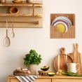 Bamboo Wall-mounted Plate Storage Box Dinnerware Holder Rack Square ...