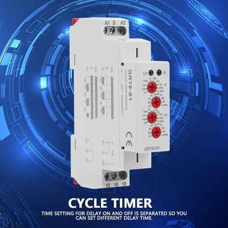 Cycle Timer Relay,GRT8-S1 Mini Asymmetric Cycle Cycle Timer Cycle Time ...