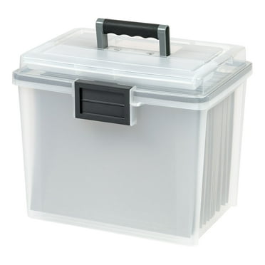 Storex Plastic File Tote Storage Box, Letter / Legal, Snap - On Lid ...