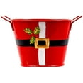 TopNotch Outlet Christmas Decor - Storage Pails (2 Pc) Small Red ...