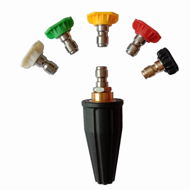 Turbo Nozzle for Pressure Washer, Rotating Turbo Nozzle, with 5 Spray ...