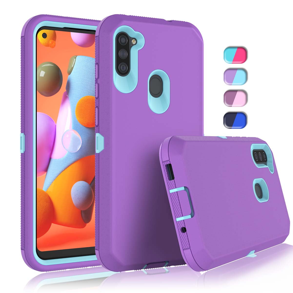 Galaxy A11 Cases, Sturdy Phone Case for Samsung A11 US, Tekcoo Full ...