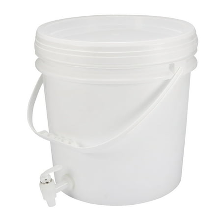 Uxcell Plastic Paint Pail 3.96Gallon/15L Paint Can with Spigot Faucet ...