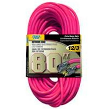 Coleman Cable 2549SW0022 100' Yellow & Purple 12/3 Outdoor Extension ...