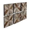 Classy Wood Metal Wall Decor, Natural Wood & Black - Walmart.com