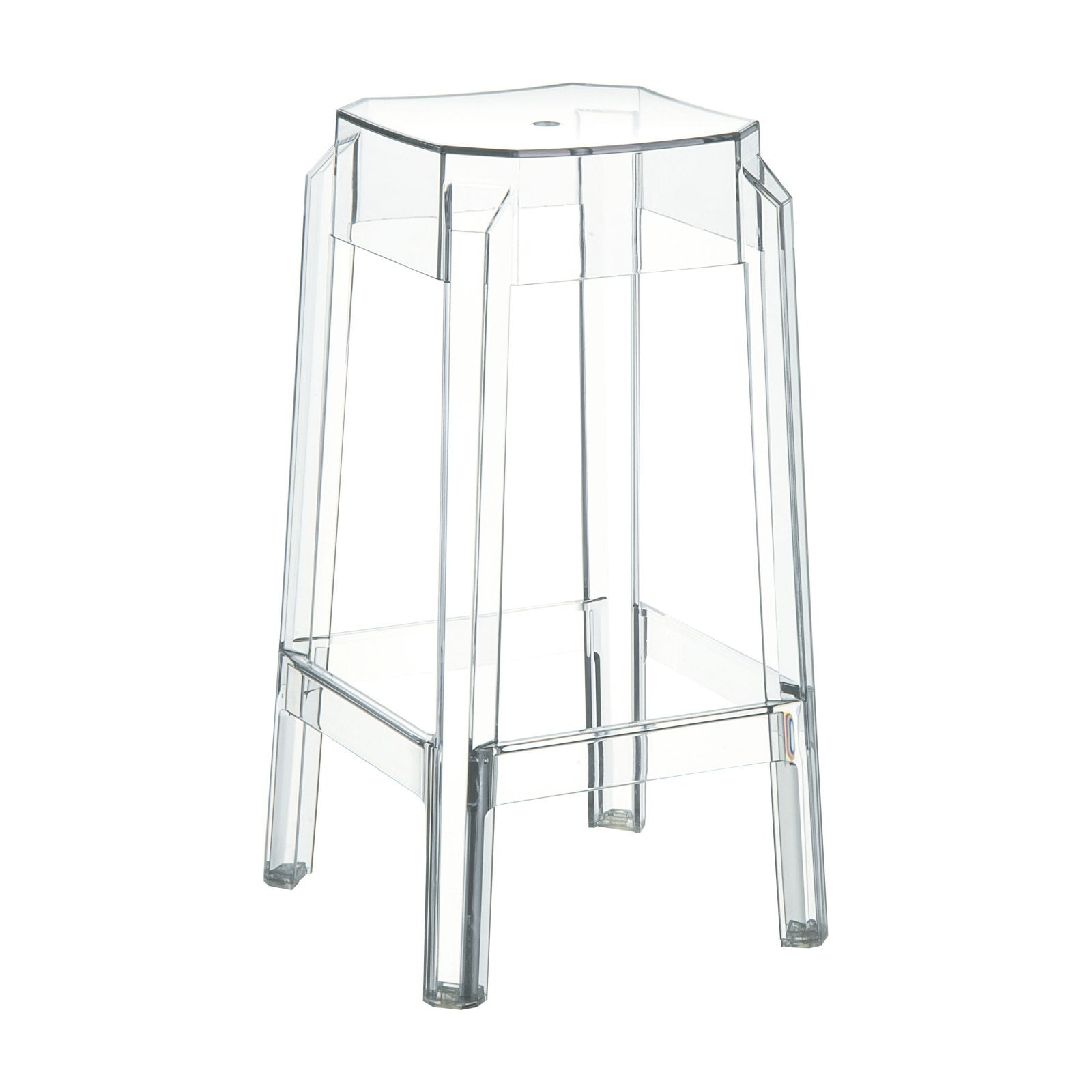 Compamia Fox 26" Polycarbonate Patio Counter Stool in Transparent ...