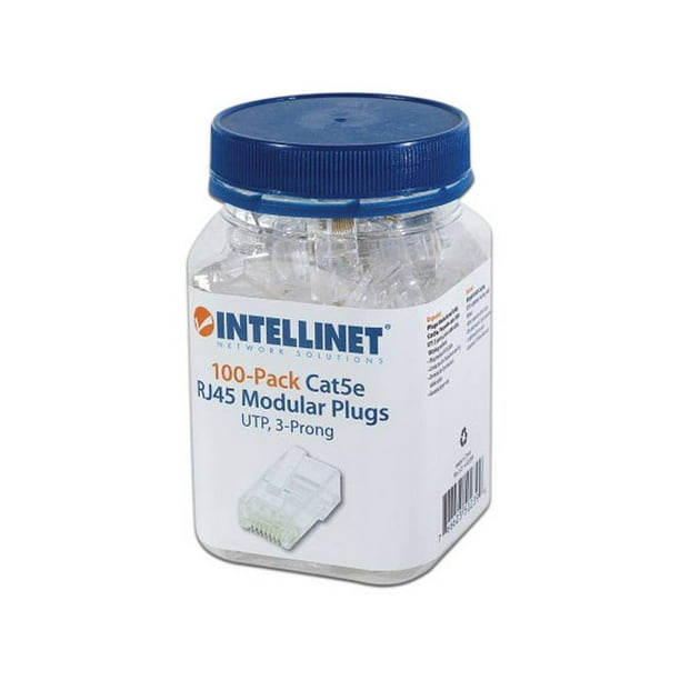 Plugs RJ-45 Intellinet Cat 5e 100 piezas | Bodega Aurrera en línea
