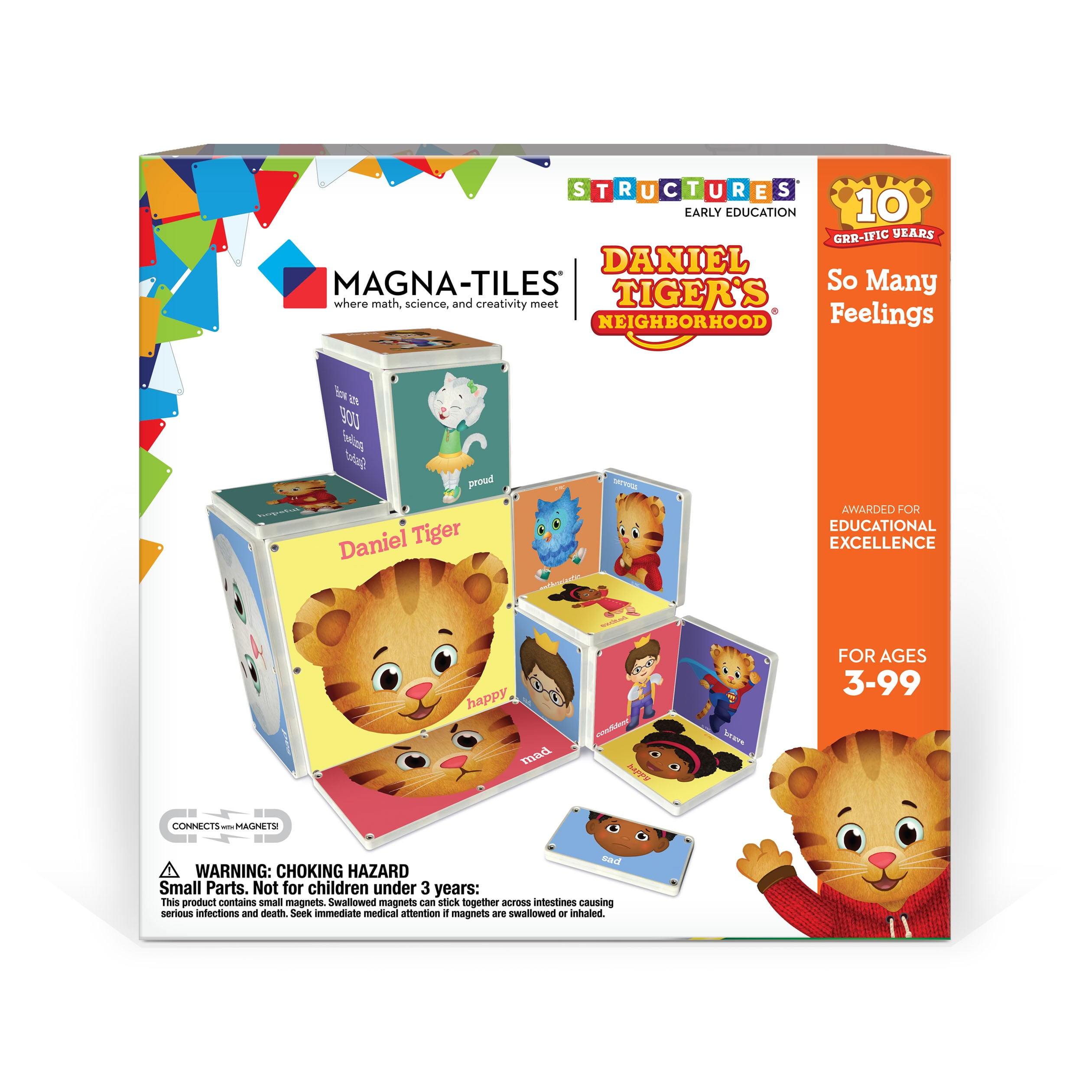 Daniel Tiger: So Many Feelings Magna-Tiles Structure Set - Walmart.com