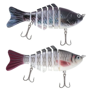 5pcs Multi Jointed Swimbait 6cm 4.7g 6 Segment Lifelike Artificial Hard ...