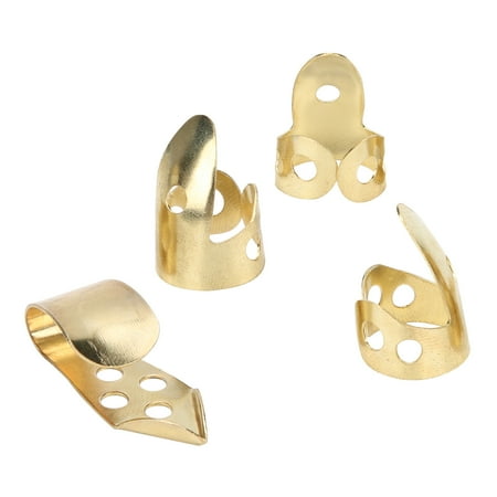 Index Finger Picks, 1Pc Thumb G 3Pcs Index Finger Metal Finger Picks ...