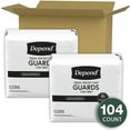 Depend Incontinence Pads for Men, High Absorbency, 104 Count, Bladder ...
