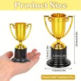 6Pcs Award Trophies Cups Light Weight Plastic Small Trophies Soccer ...
