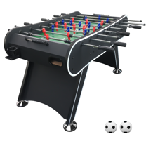 Atomic Azure LED Light Up Foosball Table with Interactive Inrail LED ...