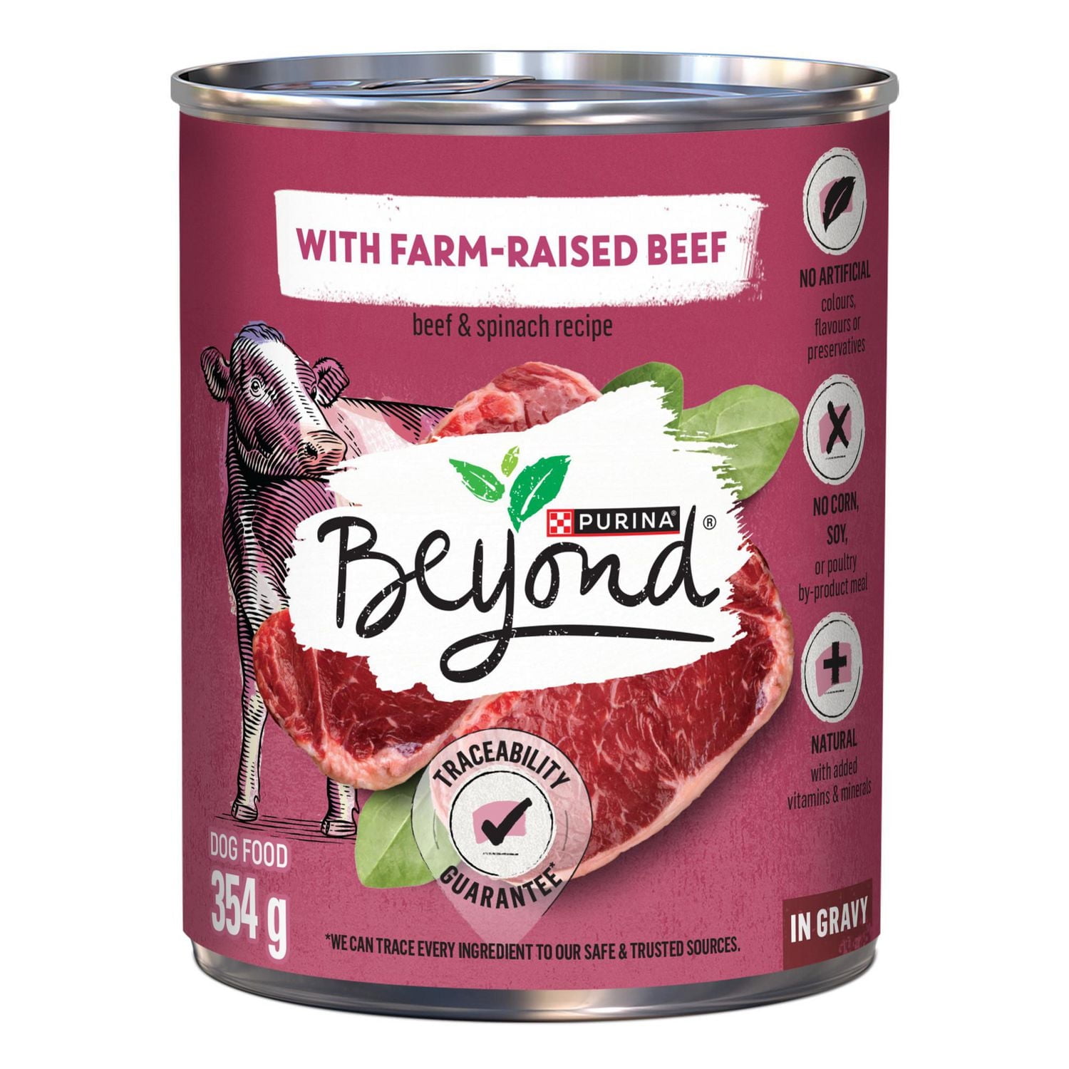 Click here for Beyond Farm-Raised Beef & Spinach Recipe In Gravy... prices