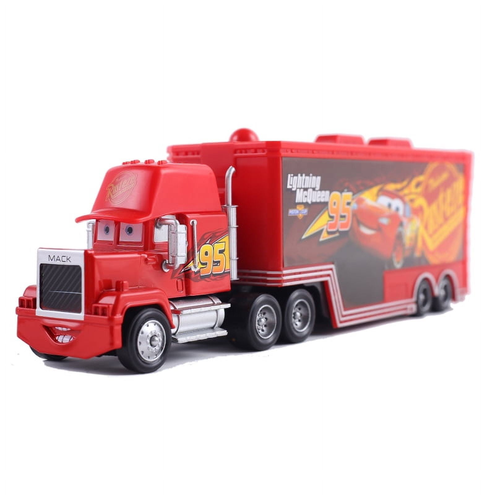 Coches Disney Pixar 2 3 juguete Mack Lightning McQueen camión de metal ...