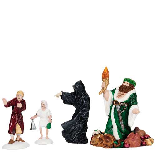 Department 56 Christmas Carol Village Scrooge Three Spirits Figurine ...