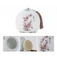 Ceramic Tea Canister With Sealed Lid And Tassel Household Coffee Tea ...