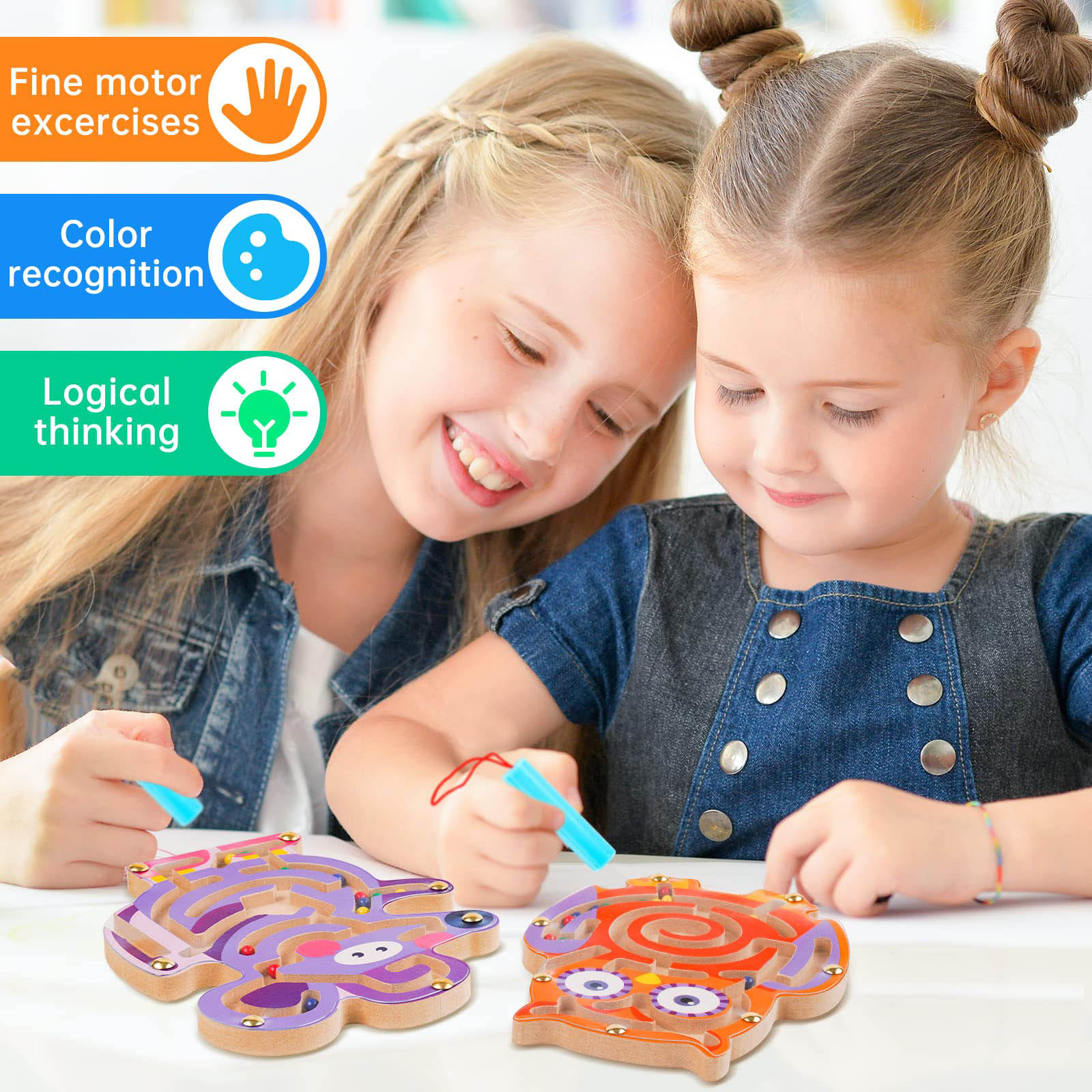 Wooden Maze Toys For Kids Animal Interactive Puzzle Game Board Wooden Maze Toys For Kids Animal Interactive Puzzle Game Board