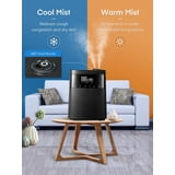 iTvanila 5.5L Humidifier, Warm & Cool Mist, Customized Humidity, Sleep ...