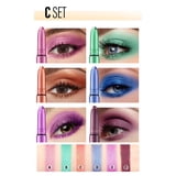 HKEJIAOI Eyeshadow Stick, 6 Pcs Soft Smooth Cream Eyeshadow Stick Gift ...