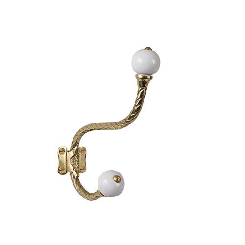 Brass Elegans Rope Design Wall Mounted Solid Brass Decorative Hook ...