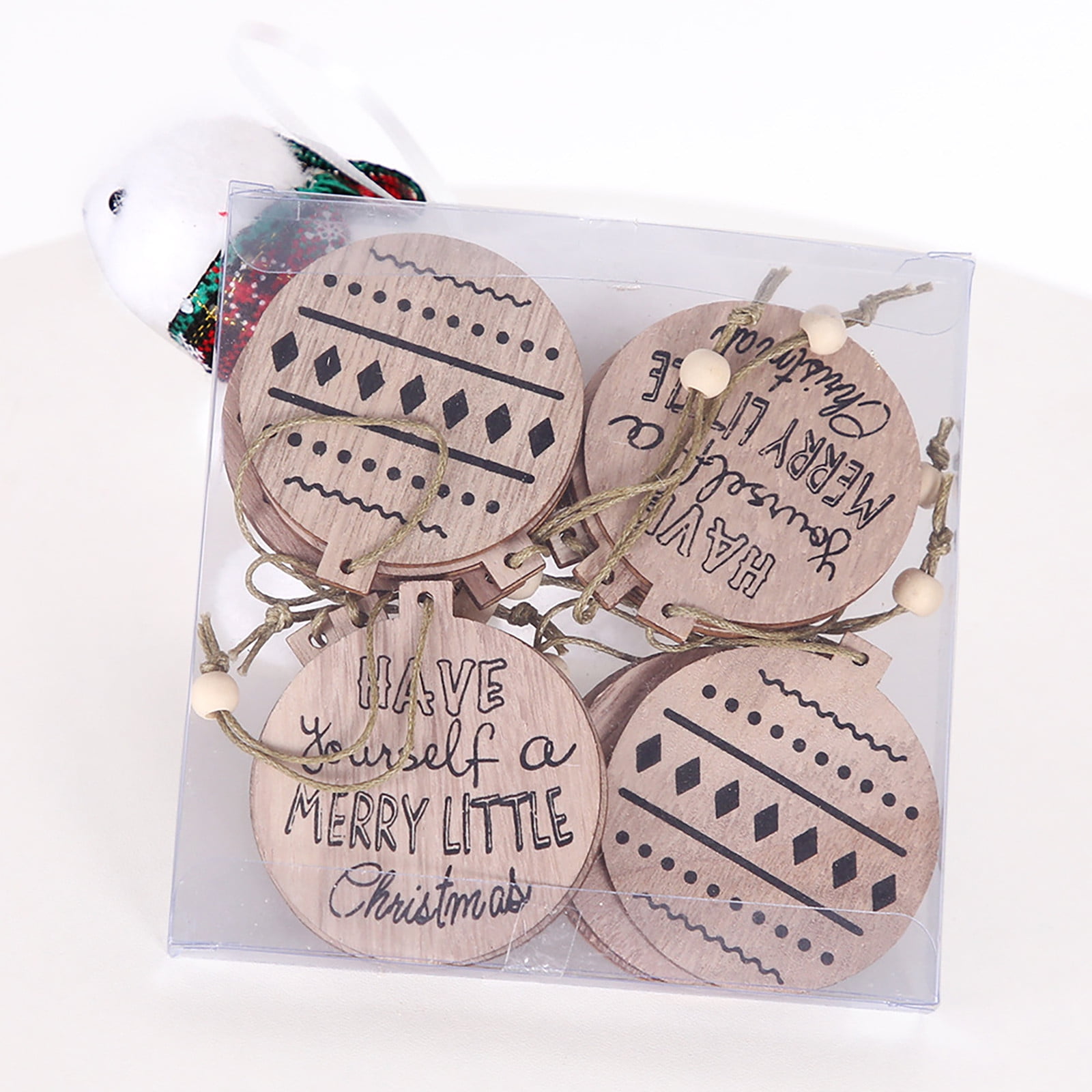 Click here for Cehvom 12pc Set Of Christmas Ornaments Wooden Chri... prices