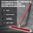 Concrete Bull Float Kit 47.2"X11.8" Arc Edge Stainless Steel Tool With ...
