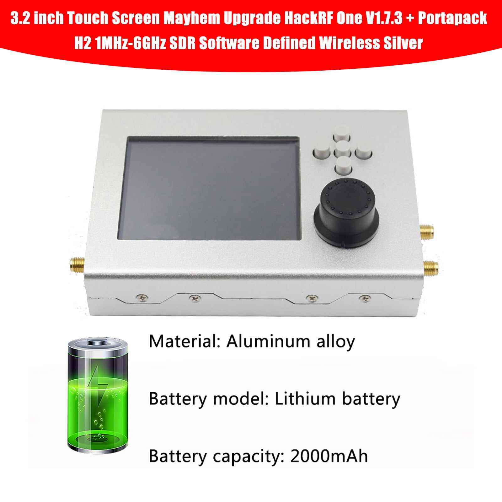 Click here for Motorgenic 3.2 Hackrf One V1.7.3 Portapack 1mhz-6g... prices