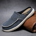AUDeals Orthopedic Slippers, Canvas House Shoes with Suede Slip On Clog ...
