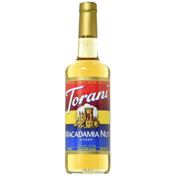 Torani Macadamia Nut Syrup cs 12/750 ml - Walmart.com