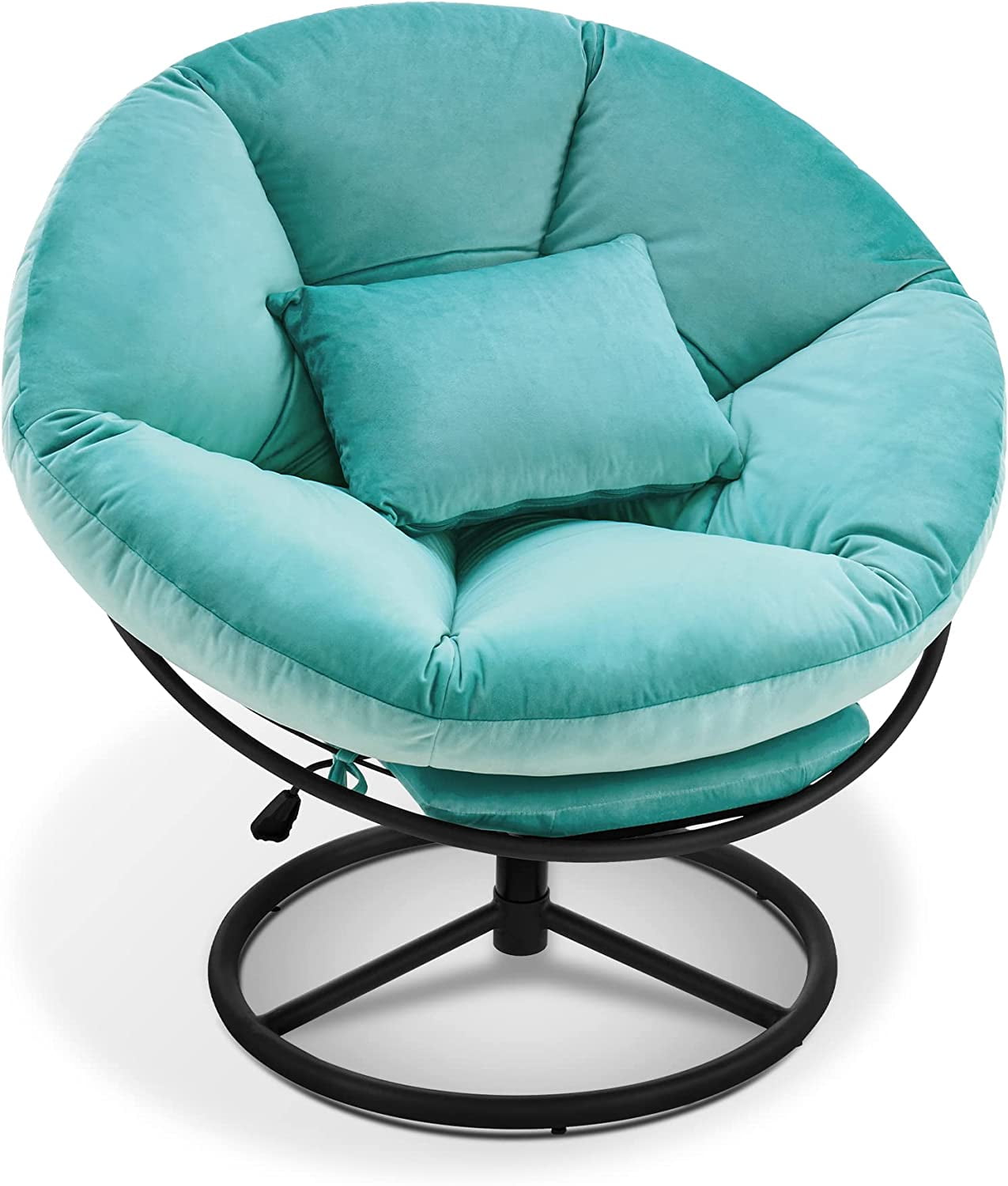 Mcombo Swivel Papasan Chairs, Gas Lift Cozy Chair with Height ...