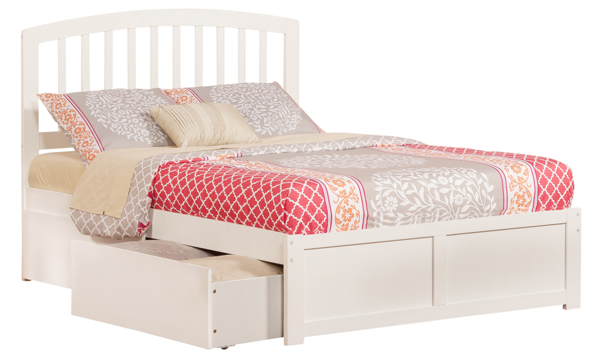Richmond Platform Bed with Flat Panel Foot Board and 2 Urban Bed ...