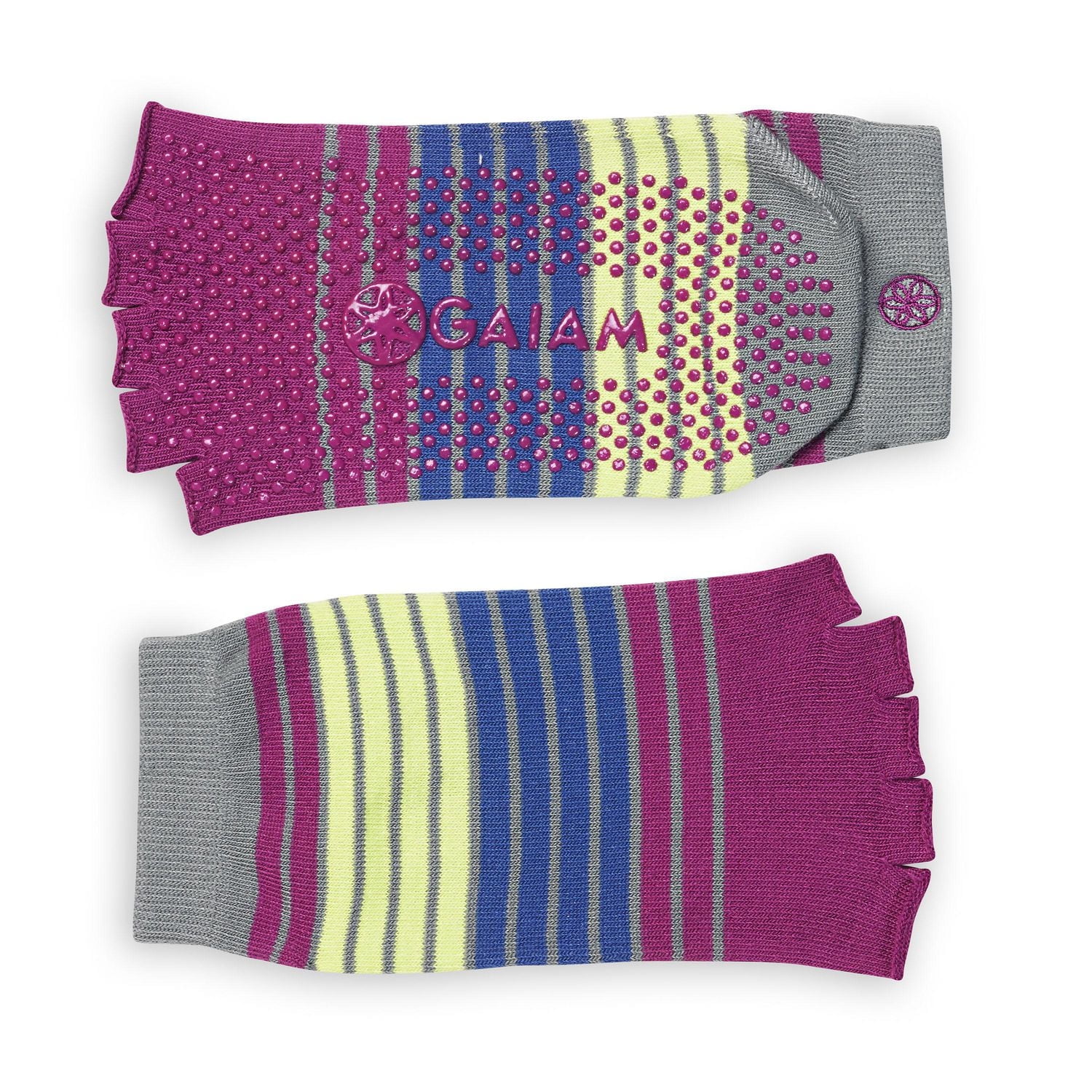Click here for Gaiam Toeless Yoga Socks - S/M - Bright Bouquet prices