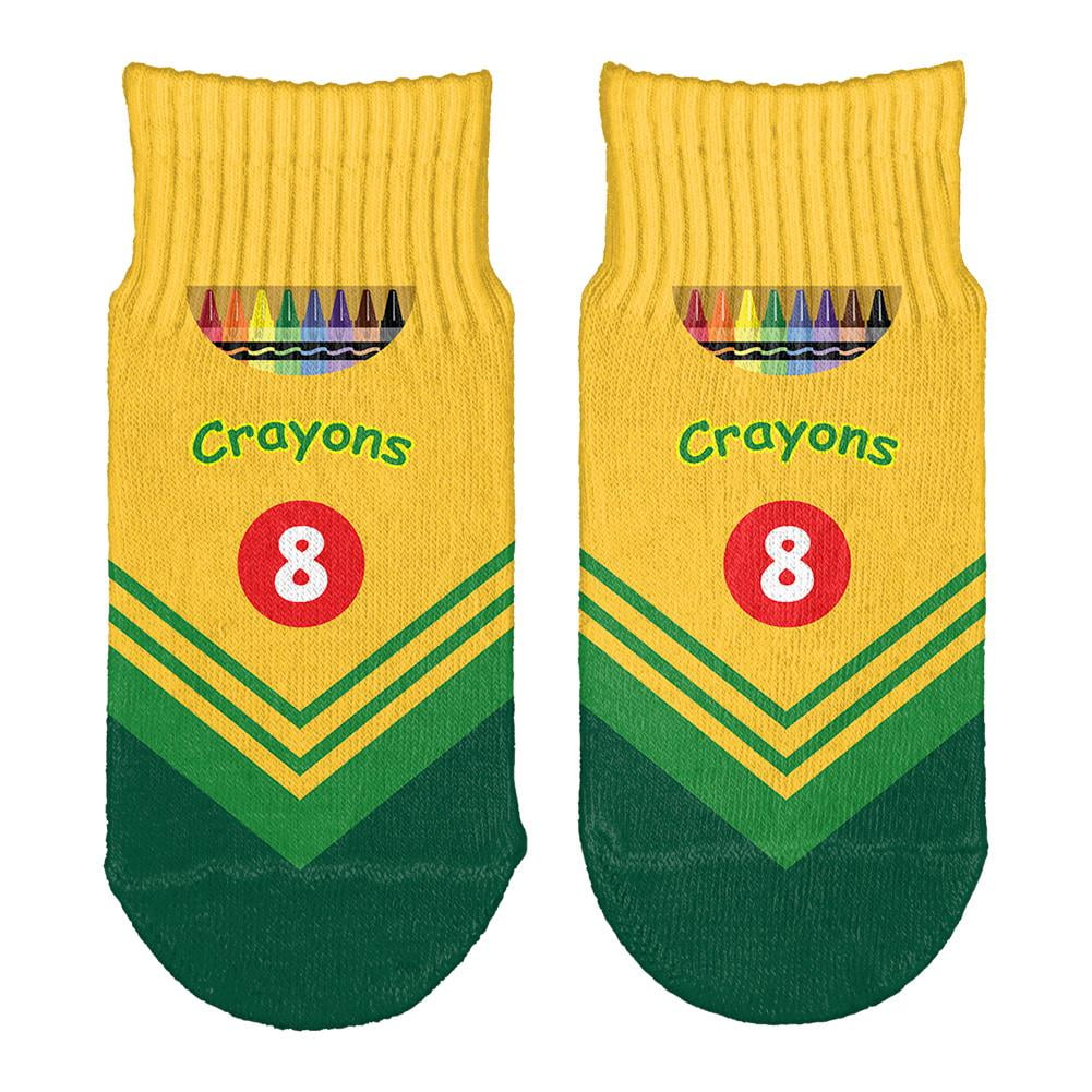 Halloween Toddler Crayon Box Costume All Over Ankle Socks - Walmart.com