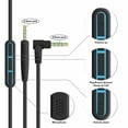 3.5mm to 2.5mm Headphone Cable with Mic & Volume Control - for Bose ...